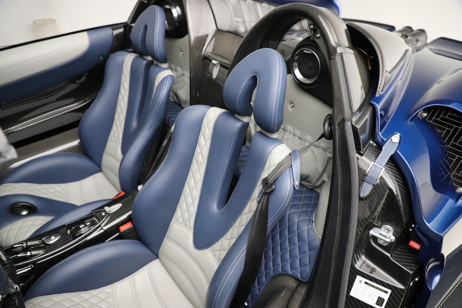 Pagani Huayra Blue Interior