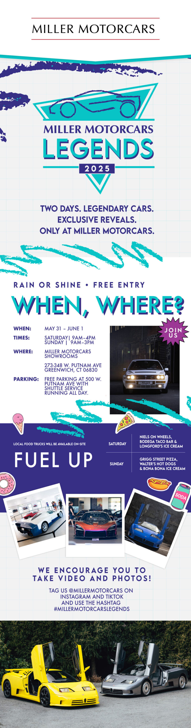 MILLER MOTORCARS | Miller Motorcars Legends - A Tribute To 90's Icons ...